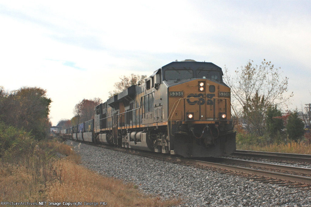 CSX 5336 and train L034